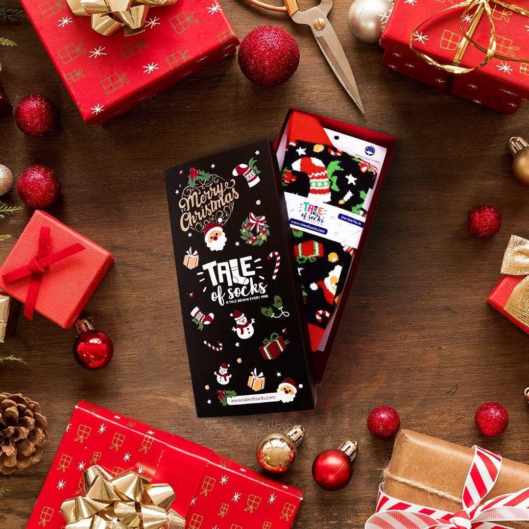 Special Edition Christmas Crew Socks Gift Box - Black Edition – Tale Of ...